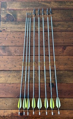 8 Gold Tip Airstrike 340 Arrows, w Razor Tips and Practice Points | eBay