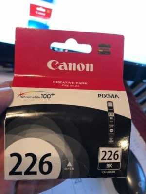 Genuine SINGLE Ink Cartridge for Canon CLI-226C CYAN, BLACK BLUE PINK U ...