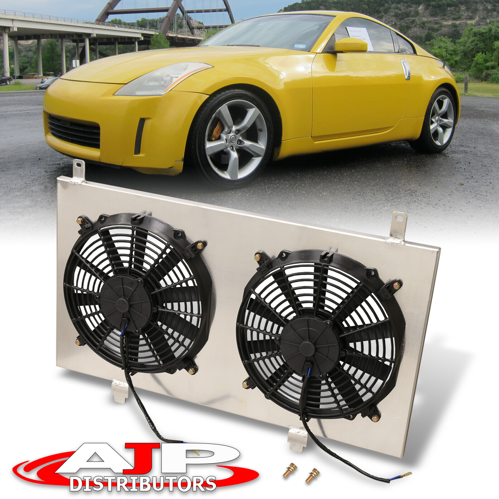 2003-2007 Nissan 350Z Z33 Manual 12" Performance Aluminum Radiator Fan ...