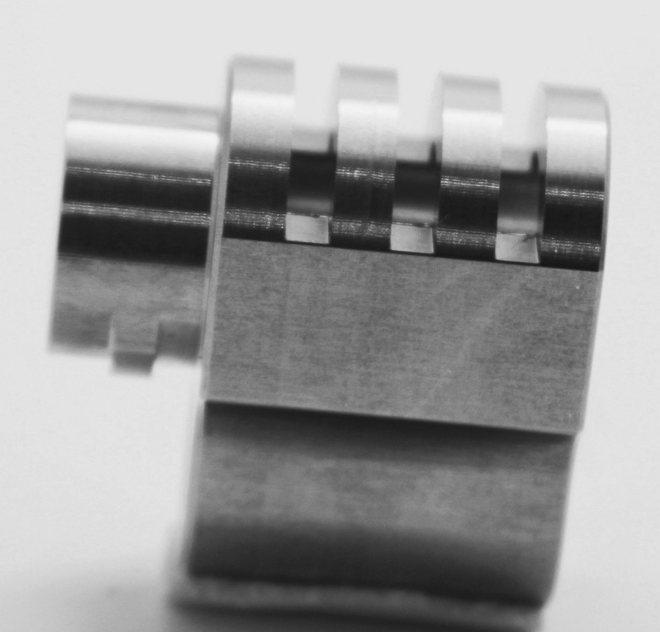 1911 COMMANDER style Compensator Muzzle Brake .45acp SS Machine Finish ...