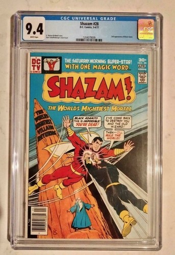 Shazam 28 CGC 9.4 1st Black Adam Appearance since Golden Age (2nd App ...