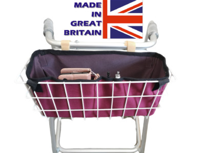 Walking Frame Basket Bag - Liner To Fit Walking Frame Basket - Zimmer ...