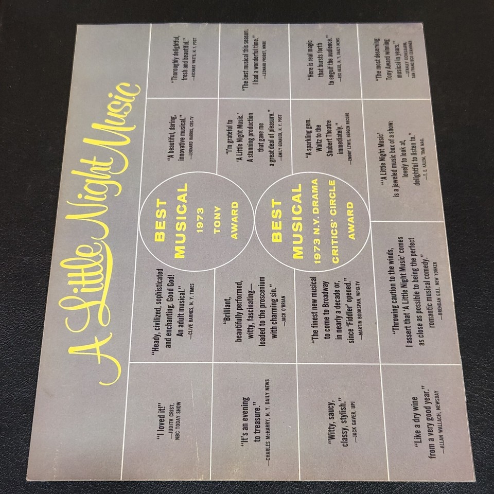 YOU CHOOSE BROADWAY Souvenir Program 60s 70s 80s & 90s Musical Theater ...