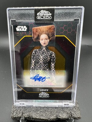 2024 Topps Chrome Black Star Wars Lily Cole As Lovey Auto /50 #6111 S ...