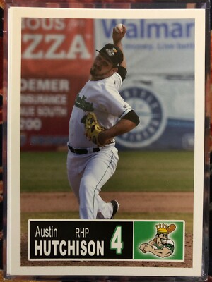 2018 Clinton LumberKings Austin Hutchison RC Rookie Seattle Mariners | eBay