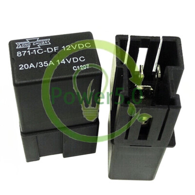 10PCS Song Chuan 871-1C-DF 12VDC Automotive Relay 14VDC 20A/35A 5Prong ...
