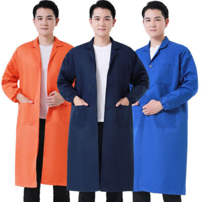 Lab Coat / Laboratory / Warehouse Workwear Overall Doctors Students Lab ...
