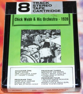 CHICK WEBB & HIS ORCHESTRA 1939 ALAMAC RECORDS 8 track tape BRAND NEW ...