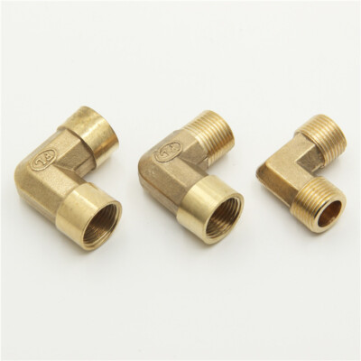 BSP Brass 90° Elbow Male to Female Threaded Fittings Connector Air ...