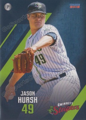 2018 Gwinnett Stripers Jason Hursh RC Rookie Atlanta Braves | eBay