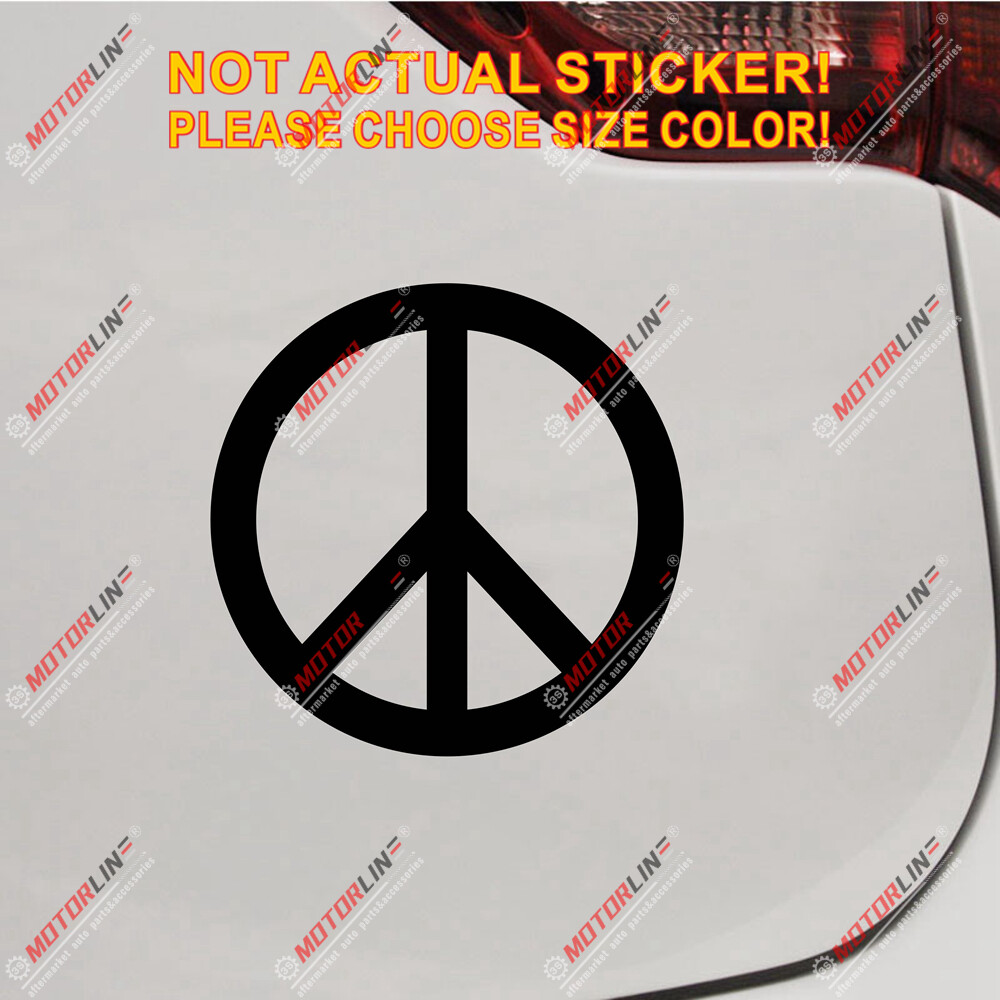 50cm Black Peace Sign Anti War Symbol Car Hood Decal Sticker | eBay