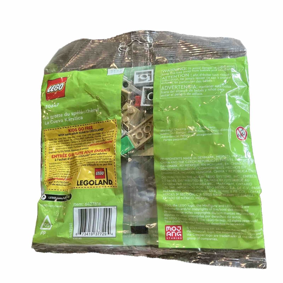 NEW LEGO POLYBAG! Minecraft The Dripstone Cavern 30647 Building Toy ...