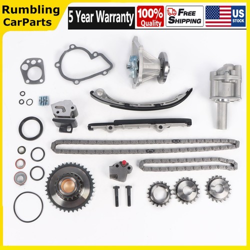 Timing Chain Kit & Water Oil Pump for 2001-04 NISSAN Xterra FRONTIER 2 ...