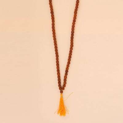 Authentic Isha Panchamukhi five-faced) Rudraksha Mala.Consecrated ...