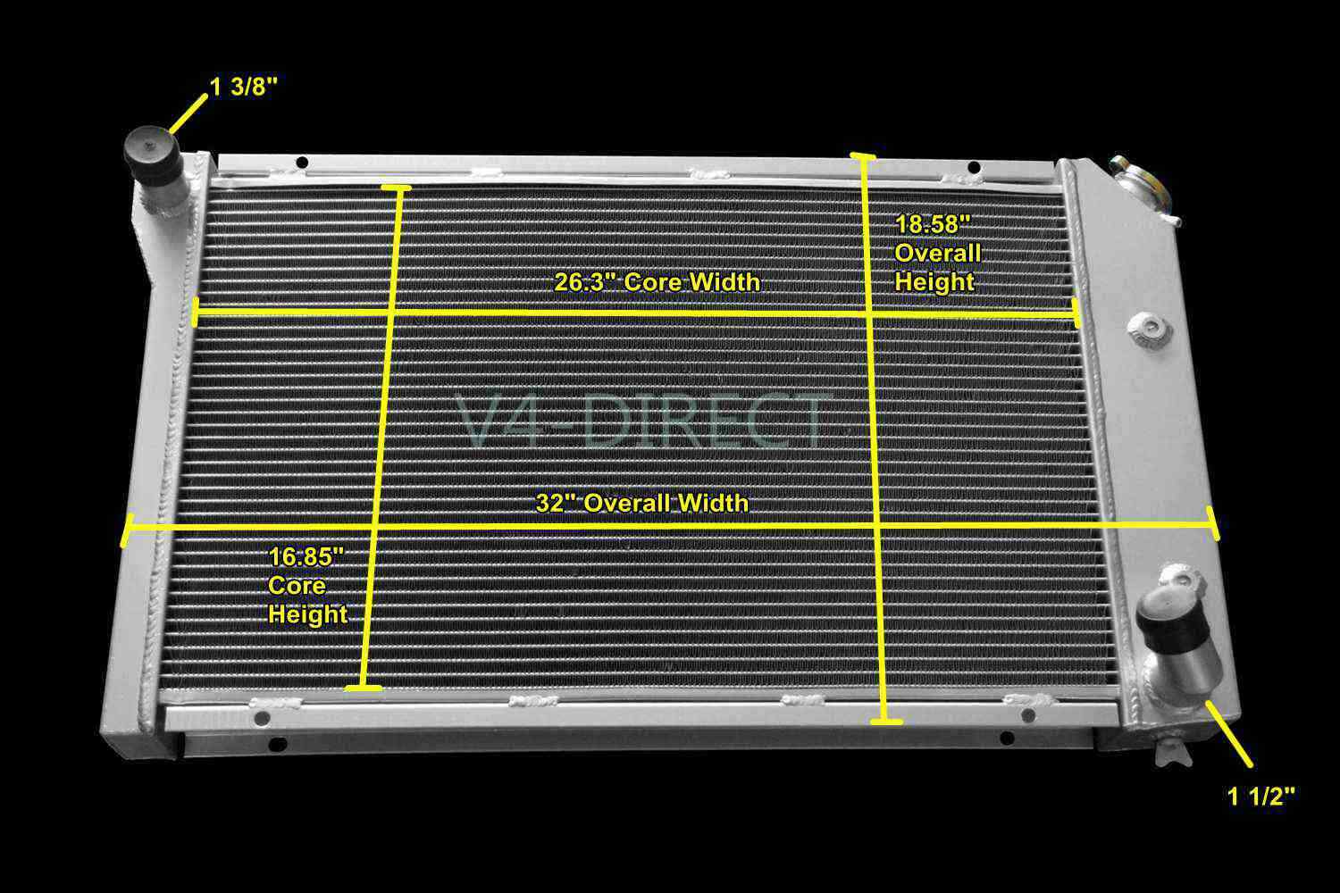 3Row aluminum radiator For 1977-1982 chevrolet corvette C3 Edition ...