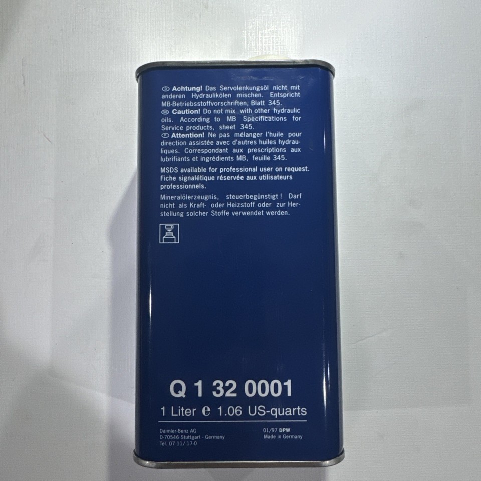 Genuine OEM Power Steering Fluid Q1320001 For Mercedes | eBay