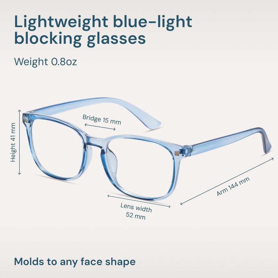 Blue Light Glasses for Computer & Gaming - Anti UV Ray Lenses Scratch ...