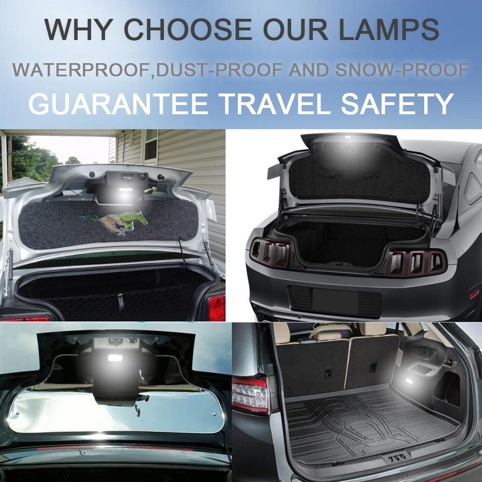 1x White 6000K LED Trunk Luggage Cargo Area Light for Ford Mustang Edge ...