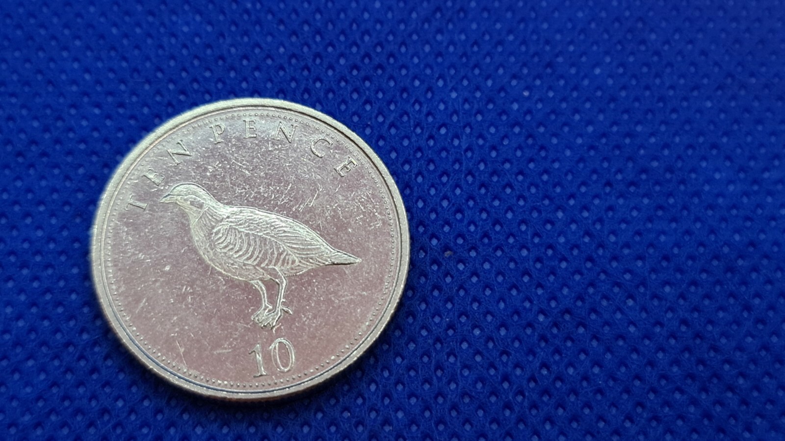 Rare* 2014 Gibraltar 10p coin Barbary Partridge National Bird Ten Pence ...