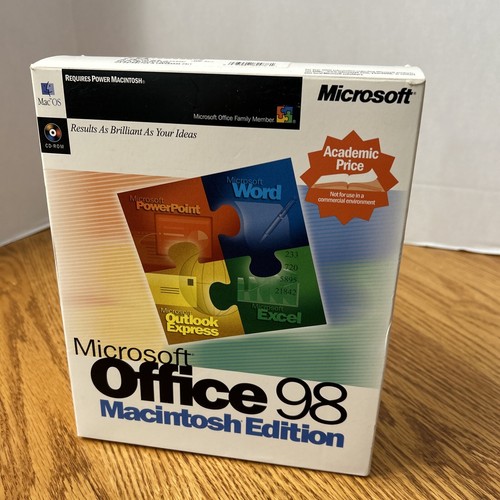 Microsoft Office 98 Macintosh Edition for sale online | eBay