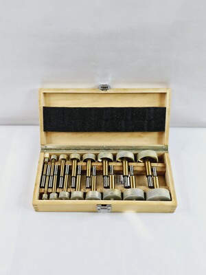 Drill Master 16PC FORSTNER Bit Set Tin Sizes 1/4”-2-1/8” 39812 Wood ...