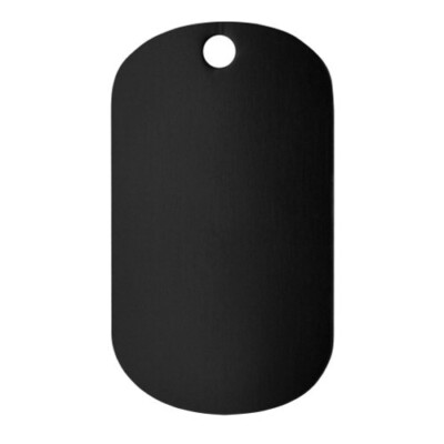 Military Army Blanks - Black Dog Tags - 6 pc set | eBay