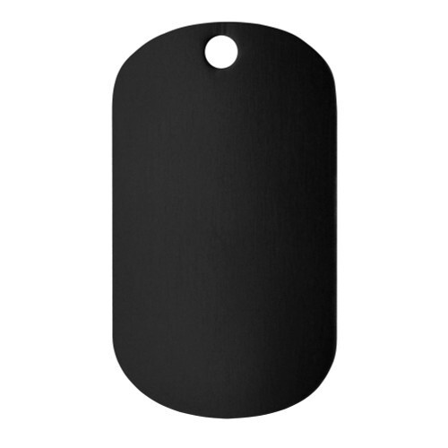Military Army Blanks - Black Dog Tags - 6 pc set | eBay