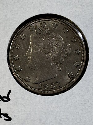 1883 US Liberty V Nickel Without Cents Cleaned | eBay
