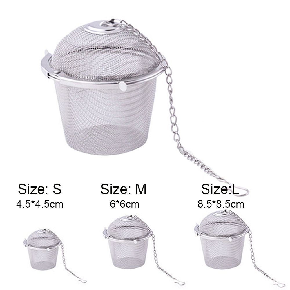 Spice Strainer Reusable Stainless Steel Mesh Filter Herbal Infuser Tea ...