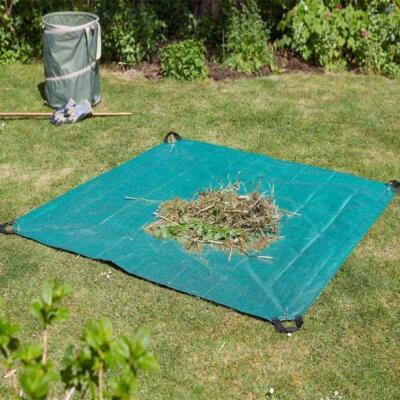 Jumbo Garden Sheet 1.8m x 1.8m Tidying Waste Collection Tarpaulin With ...