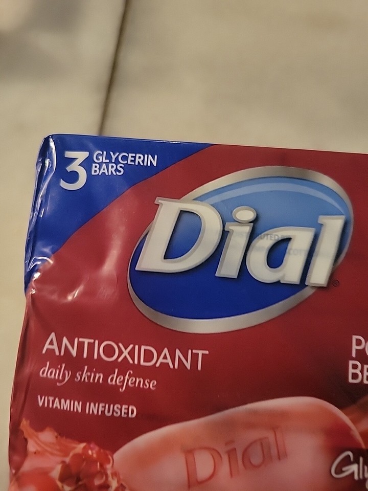 3 Bars Dial POWER BERRIES Bar Soap 4 Oz Glycerin Antioxidant ...