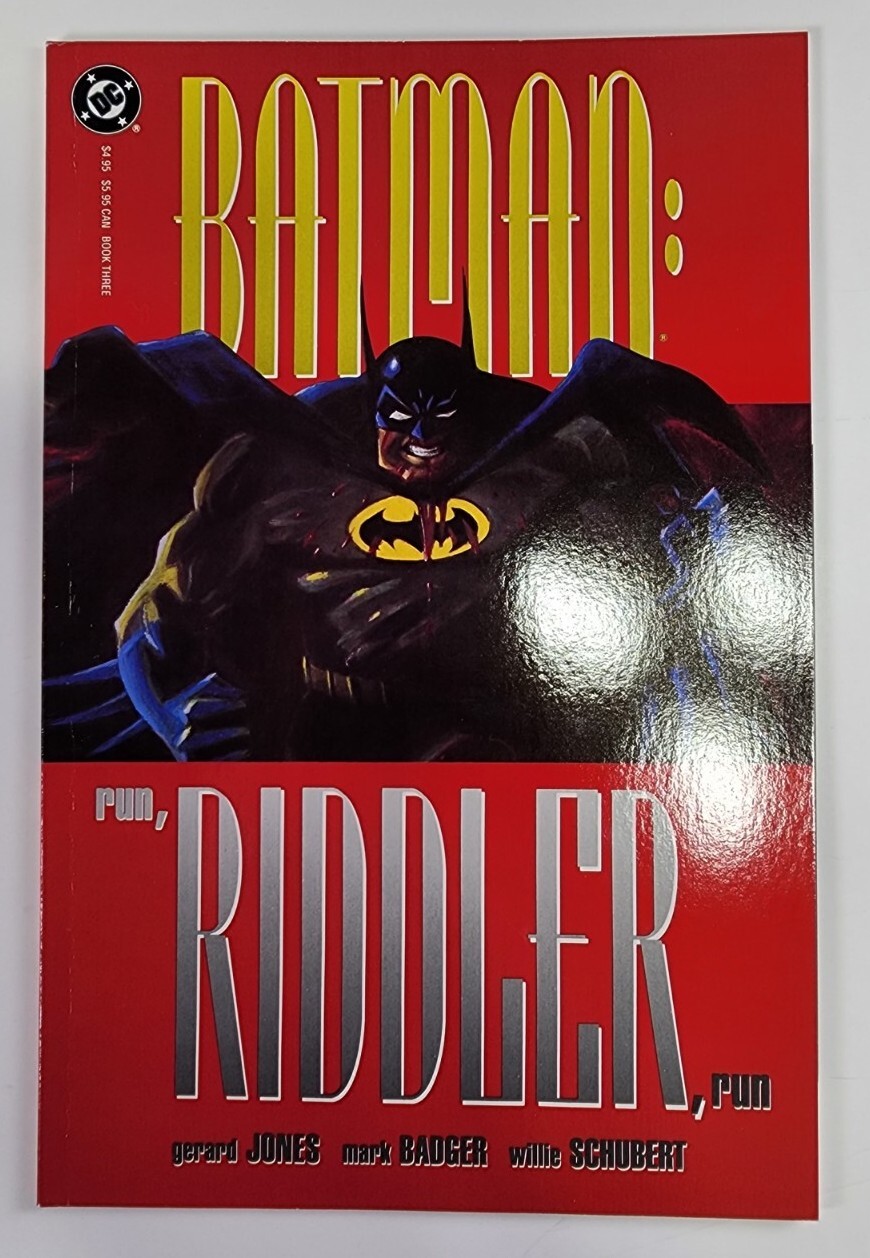 1992 DC Batman: Run, Riddler, Run Book 3 of 3 TPB Graphic Novel Comic ...