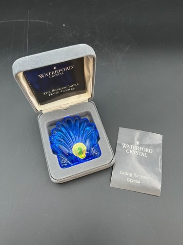 Waterford Crystal: The Scallop Shell Hand Cooler - Blue with Box | eBay