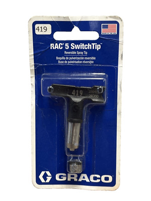 Graco 286419 RAC 5 Switch Tip Reversible Airless Spray Tip, 419 | eBay