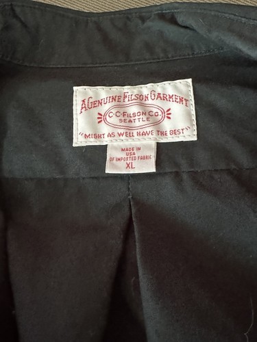 C.C. Filson Padded Shooting Hunting Shirt Men's XL Green Long Sleeve ...