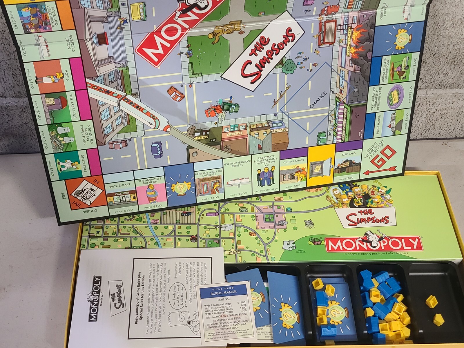The Simpsons – Monopoly Board Game 2019 Edition With Golden Tokens for ...