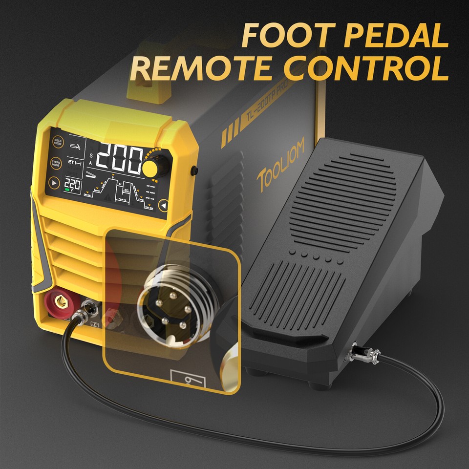 TIG Welder Foot Pedal 5-Pin Control with 16ft cable for TIG Welding ...