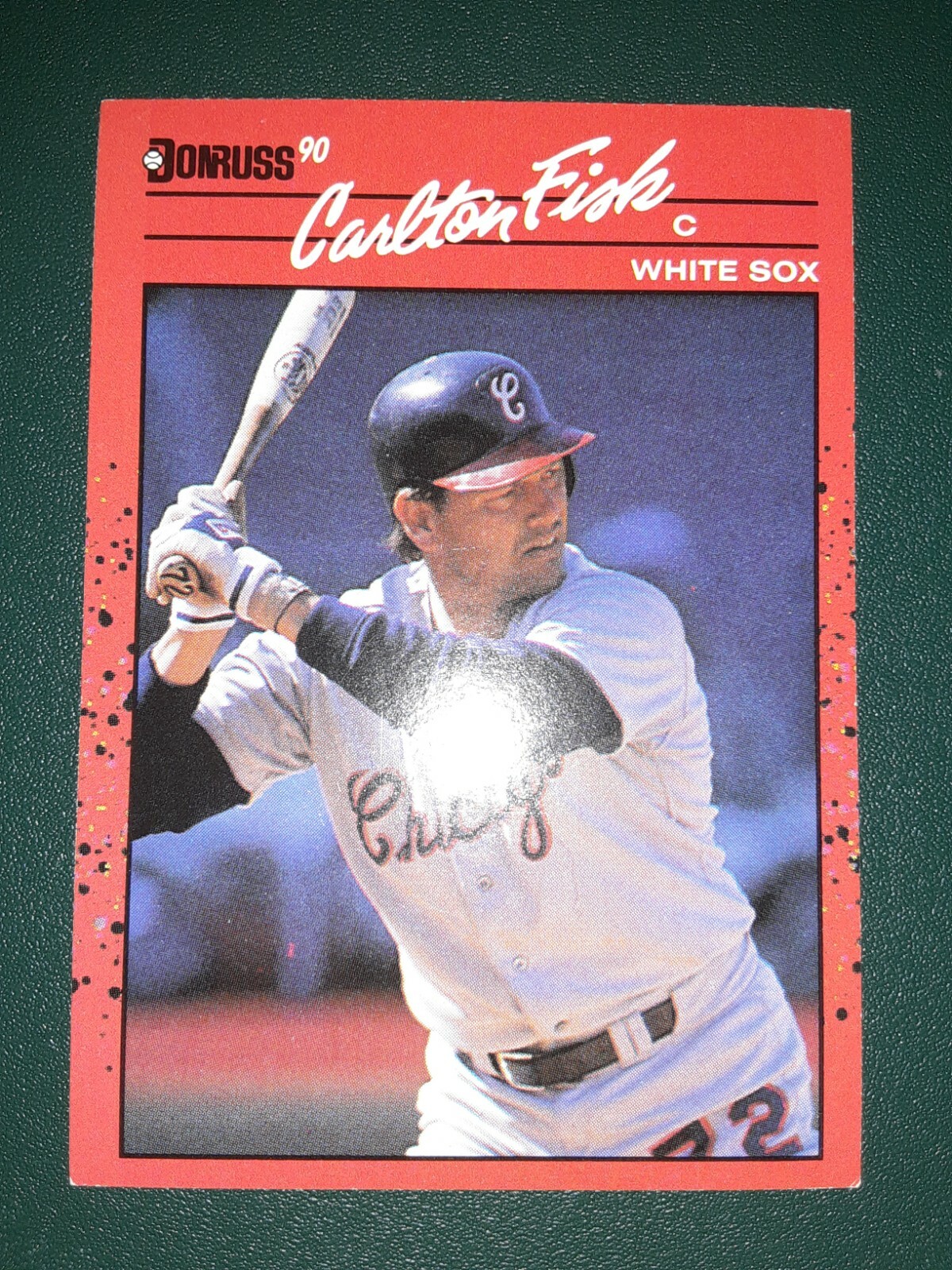 1990 Donruss card #58 - Carlton Fisk - HoF - *ERROR* Baseball Card MINT ...