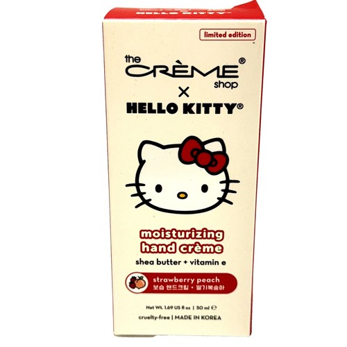 The Creme Shop HELLO KITTY Hand Cream Moisturizing Strawberry Peach ...