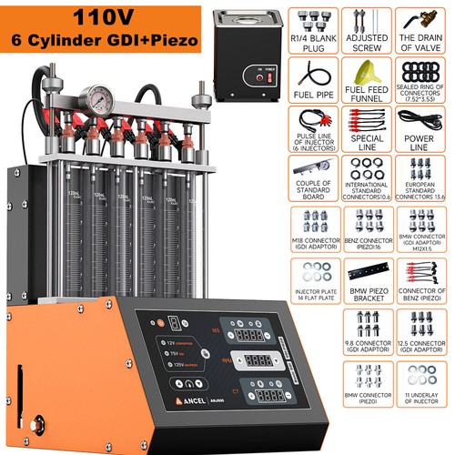 Ultrasonic Automotive GDI Piezo Fuel Injector Cleaner Machine Injector ...