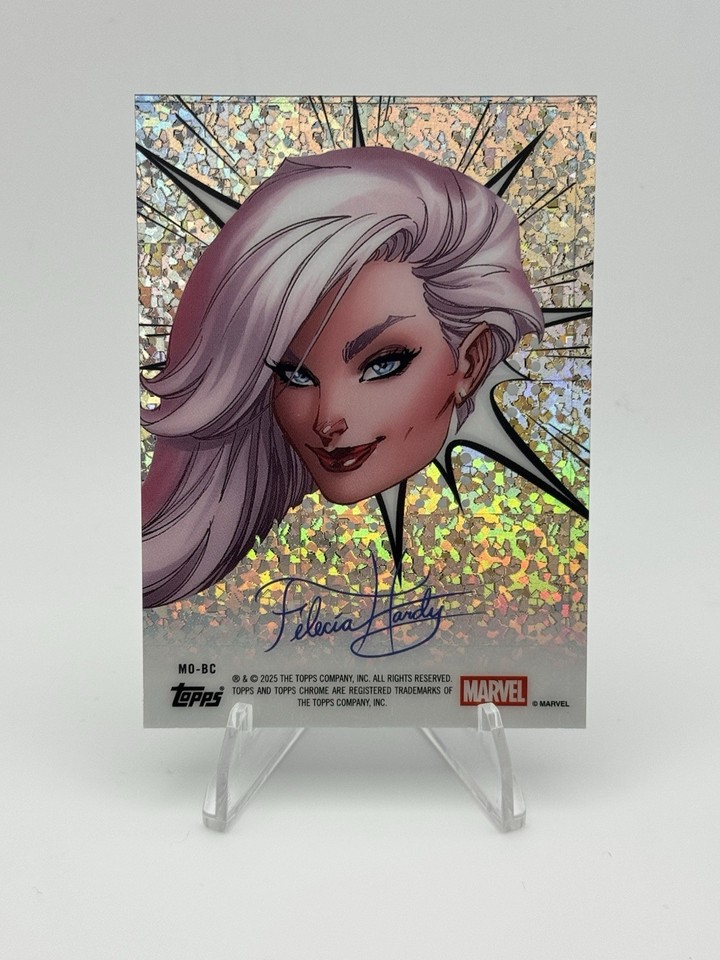 2025 Marvel Topps Chrome Black Cat Mask Off Auto Case Hit 1/20 | eBay