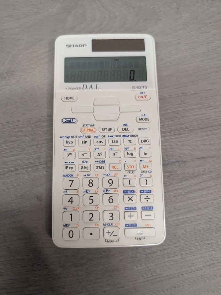 Sharp EL-531TG Scientific Calculator Advanced D.A.L - Tested | eBay