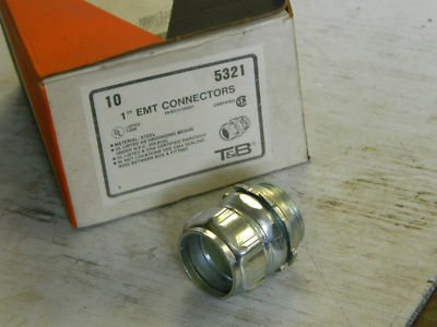 Lot of 6 T&B 1" EMT Connectors 5321 Steel New | eBay