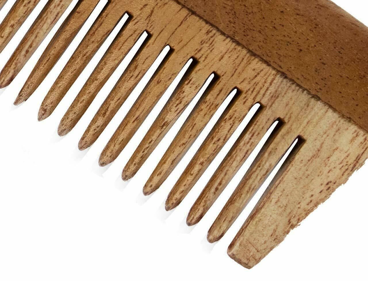 Inaaya Neem Wood Single Sided For Hair lice removal comb and Beard Comb ...
