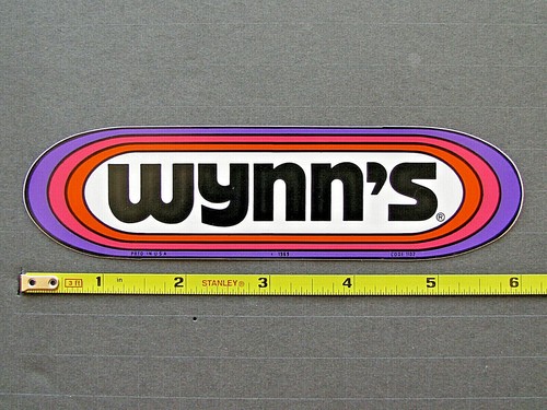 "WYNN'S" Vintage 1969 (mactac) Drag Racing Sticker ** NHRA U.S ...