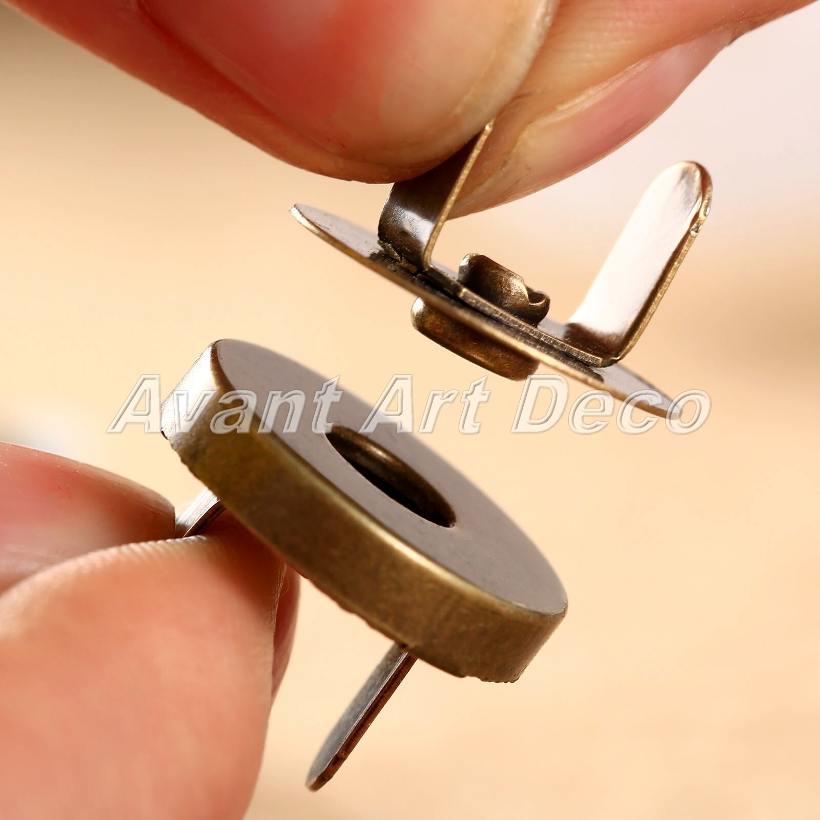 10/50 Sets For Purse Bag Closures Sewing Button 14/18mm Magnetic ...