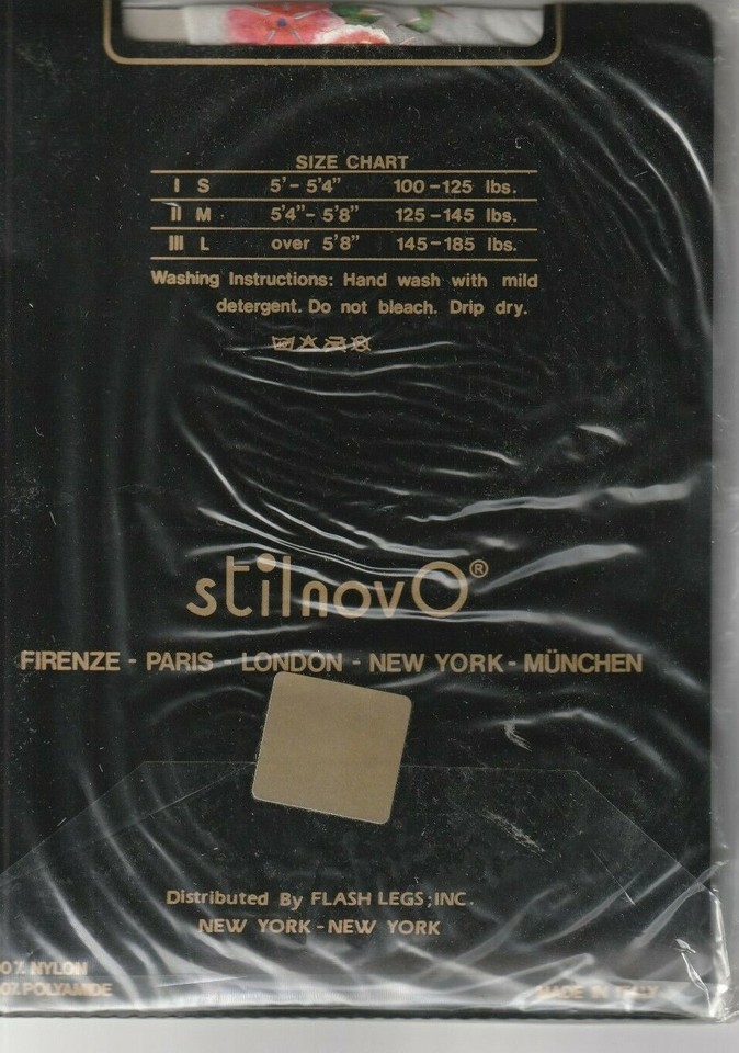 ONE panty hose stilnovO for Flash legs 1901 White size M Pantyhose Made ...