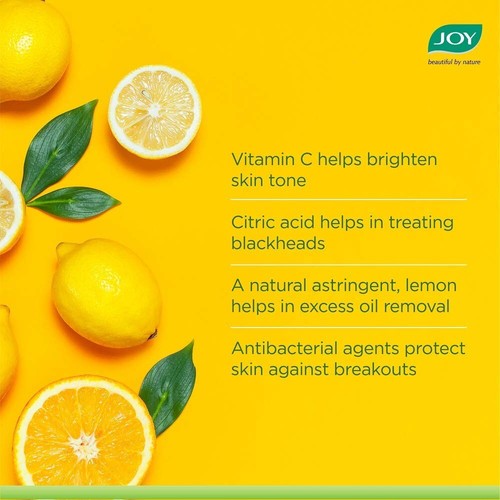 Joy Skin Fruits Lemon Brightening Face Wash For Brightens Skin 150ml ...