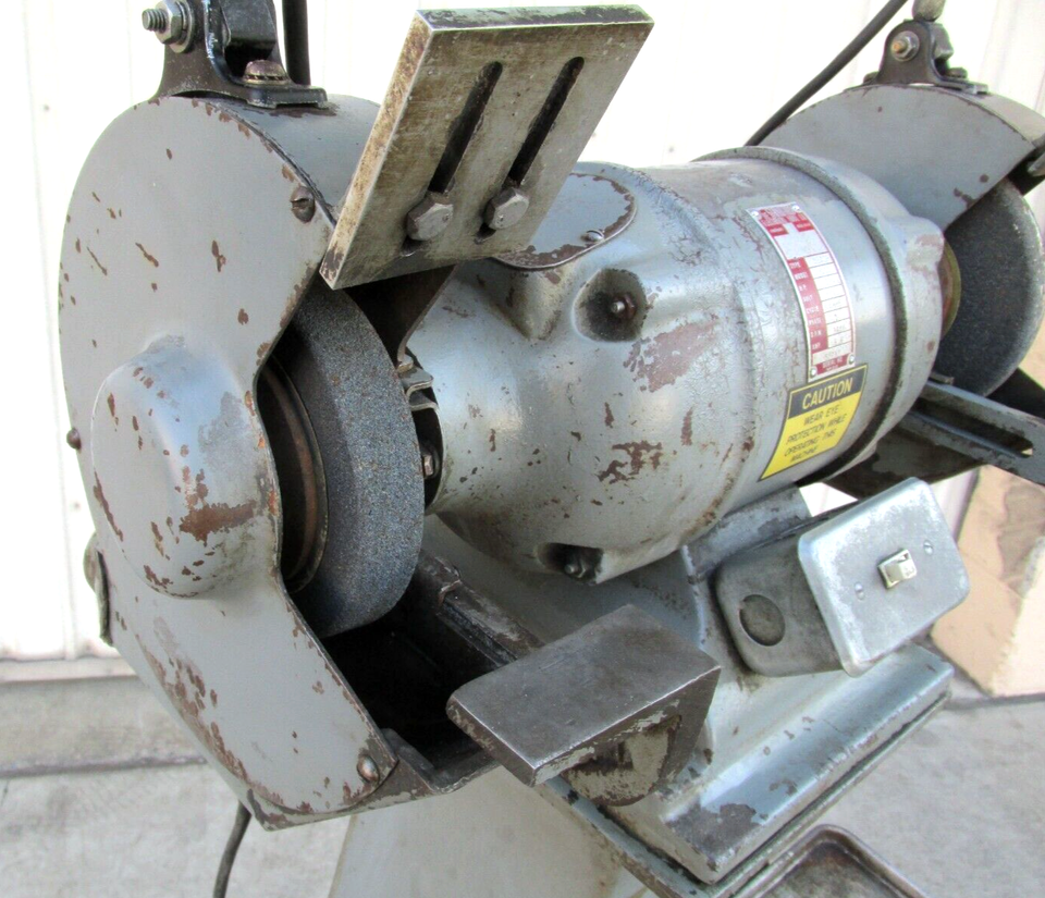 STANDARD 8" INDUSTRIAL GRINDER w/ PEDESTAL STAND - #101 - LOCAL PICKUP ...
