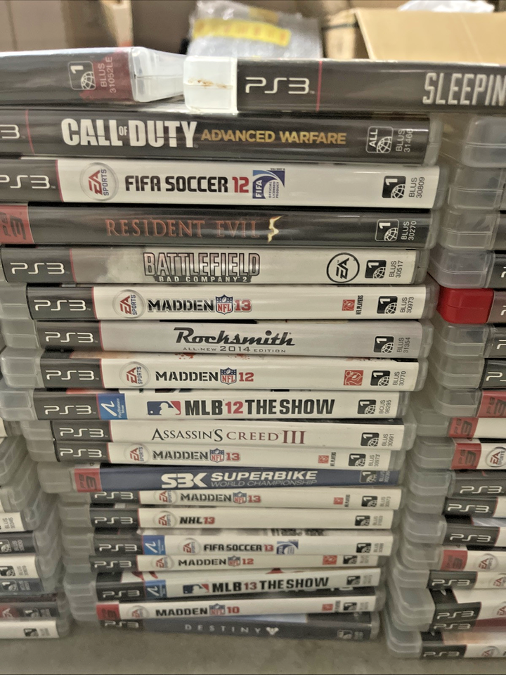 Lot of 75 Playstation 3 PS3 Games in Cases Bulk Wholesale Lot | eBay